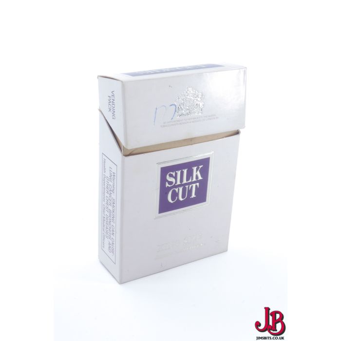 An old empty Silk Cut cigarette box / packet / pack