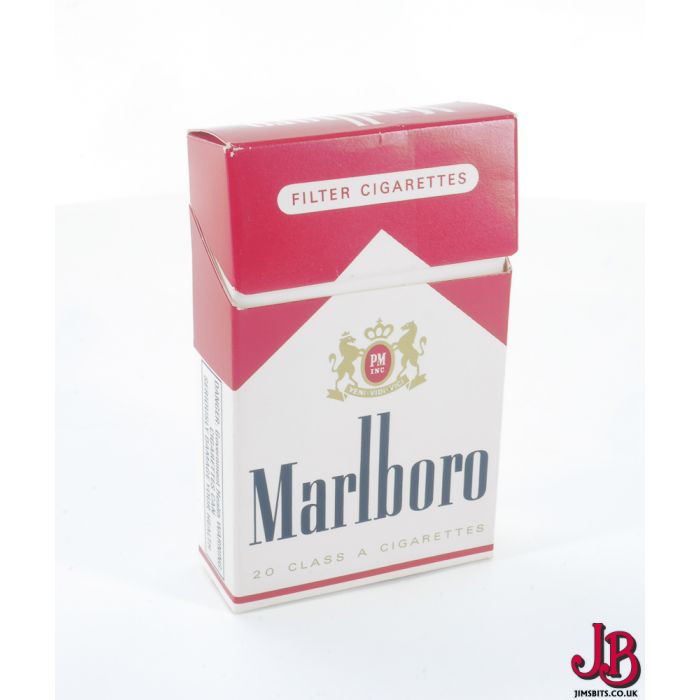 An old empty Marlboro cigarette box / packet / pack