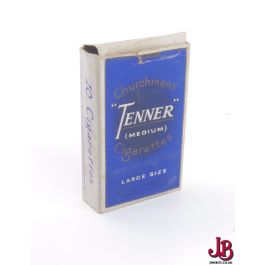 An old empty Churchmans Tenner cigarette box / packet / pack